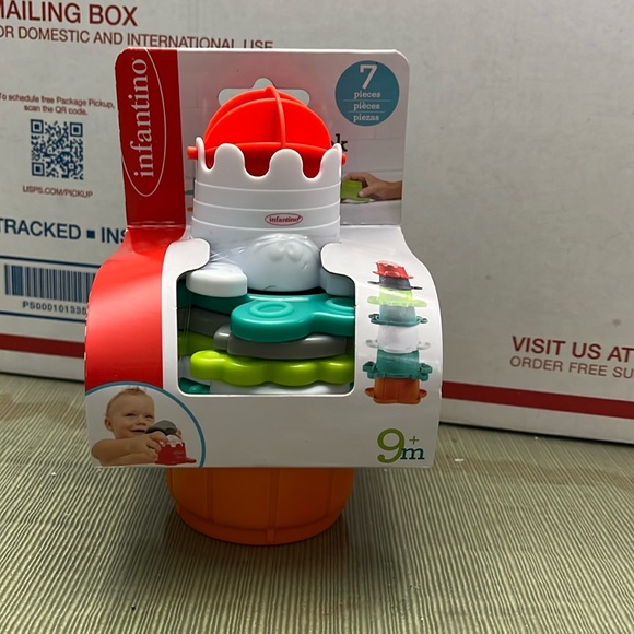 Infantino | Toys | Nib Infantino Stack Water Sand And More 7 Piece Play Set | Poshmark